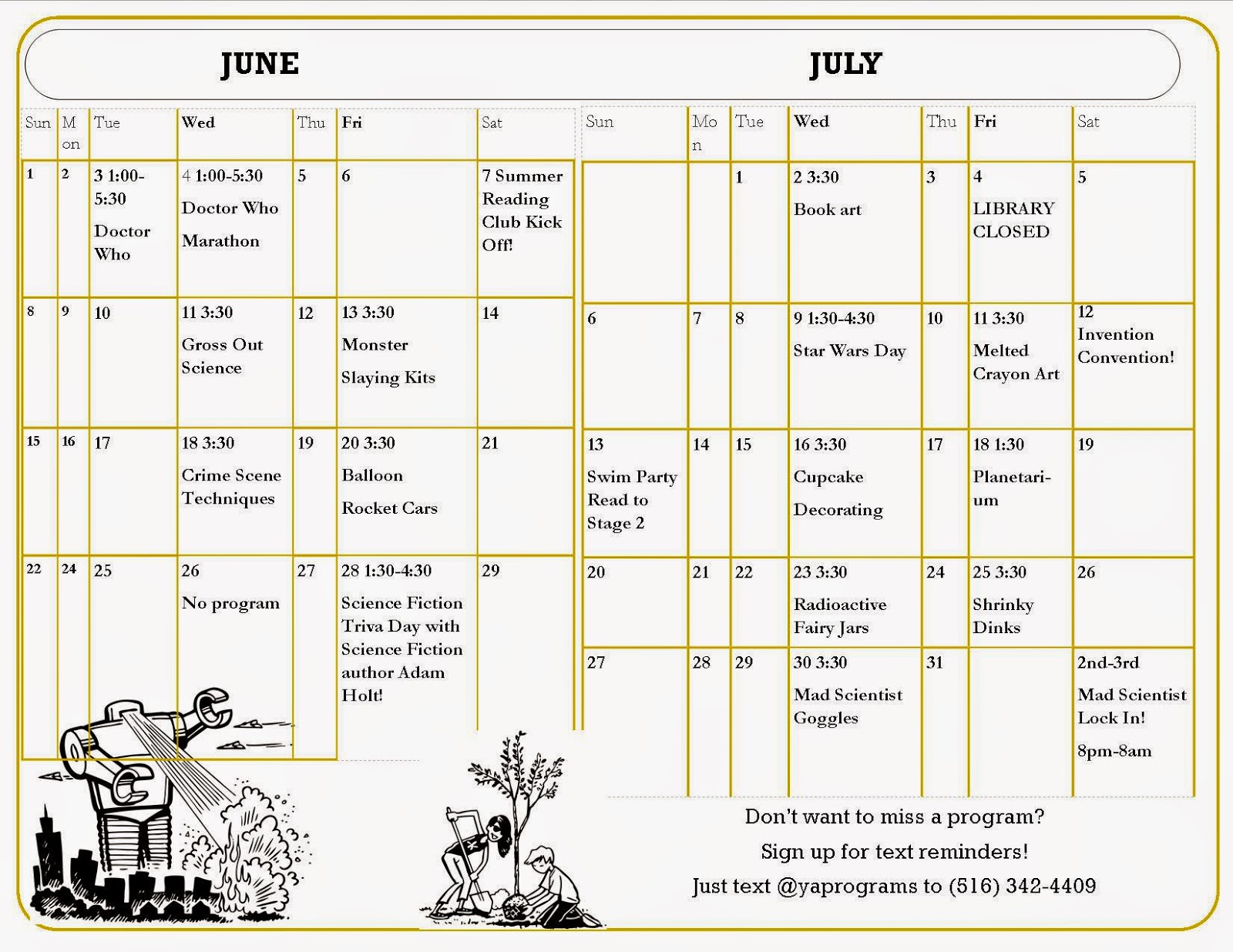 Summer Reading Club and Programs at the Library!