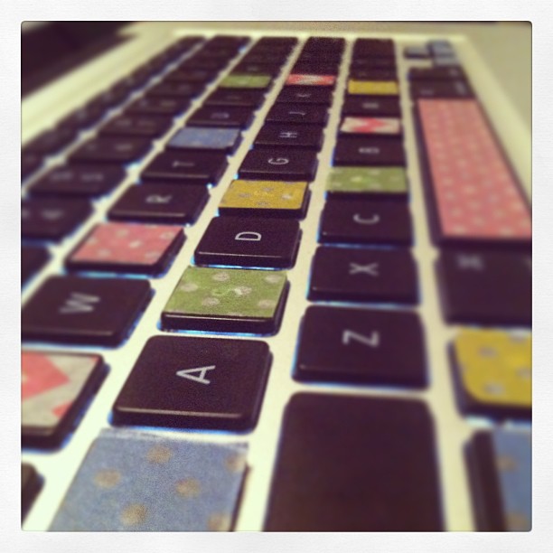 The Crafty Collegiette : Crafternoon: Washi Tape Keyboard