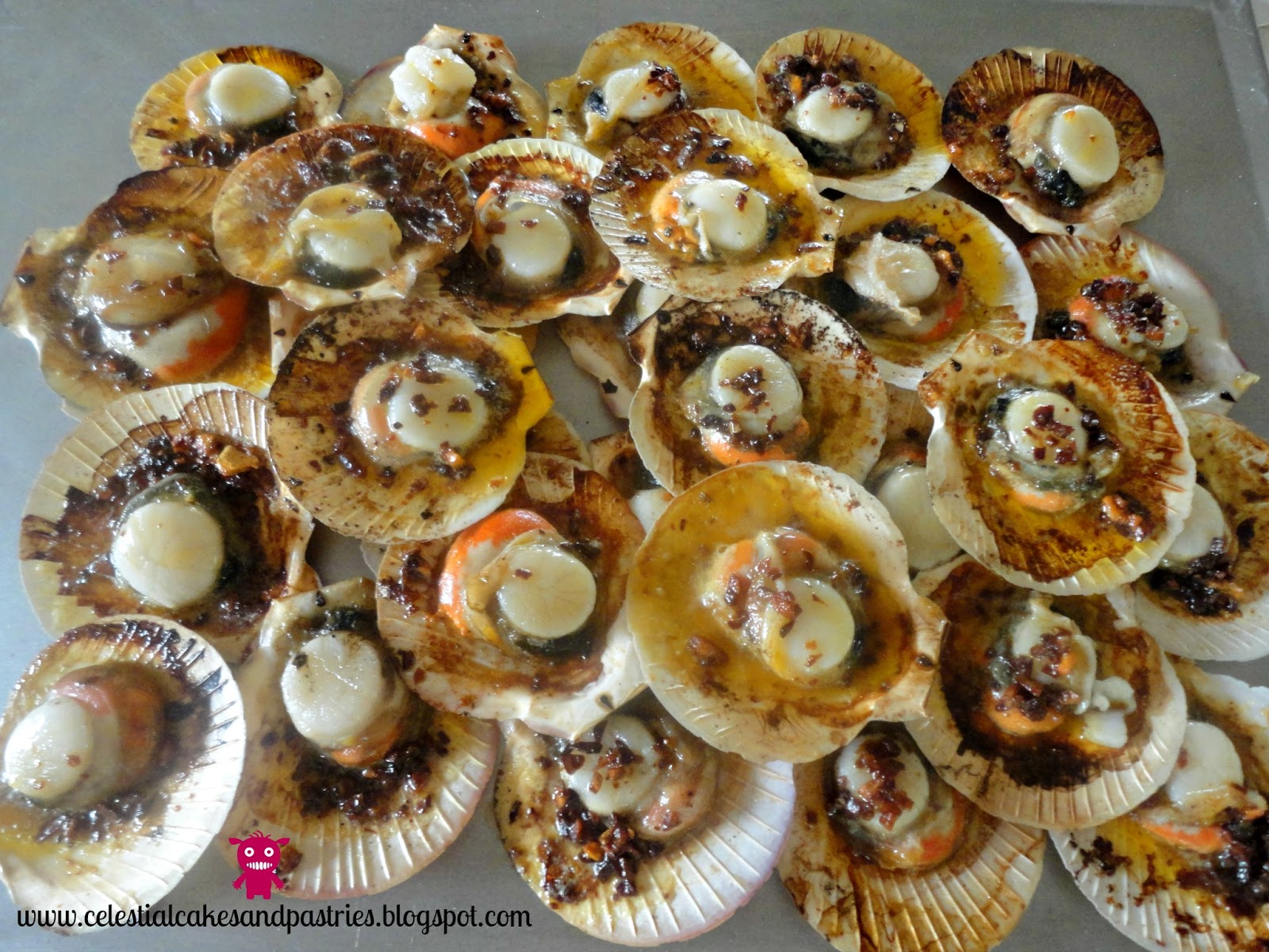 Celestial Cakes and Pastries: Sunday Lunch: Grilled Scallops with ...
