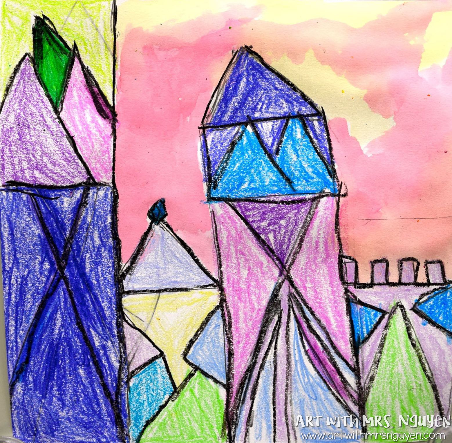 Paul Klee Castles (2nd) | Art with Mrs. Nguyen