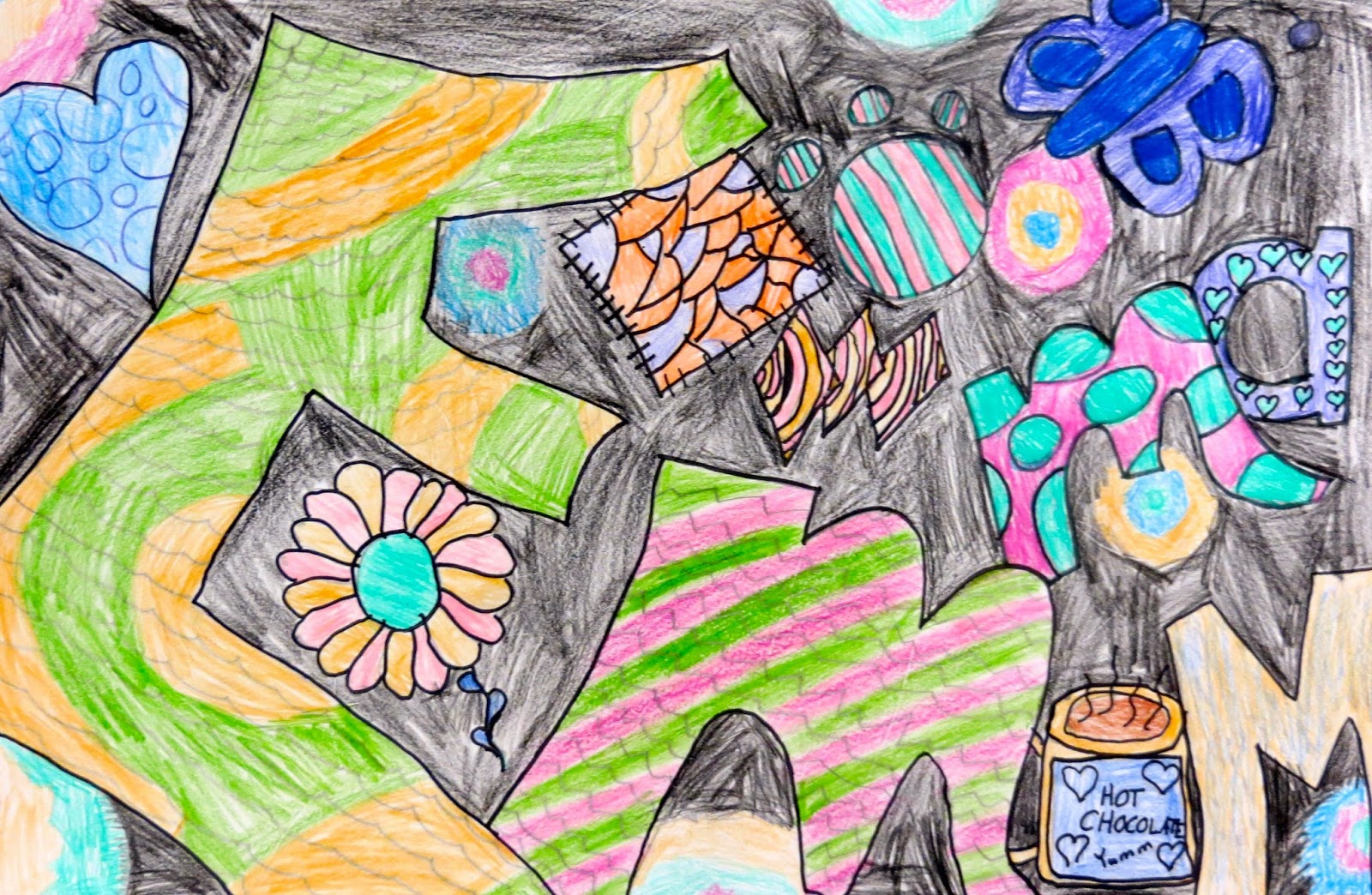 The Creative License: Name Letter Art