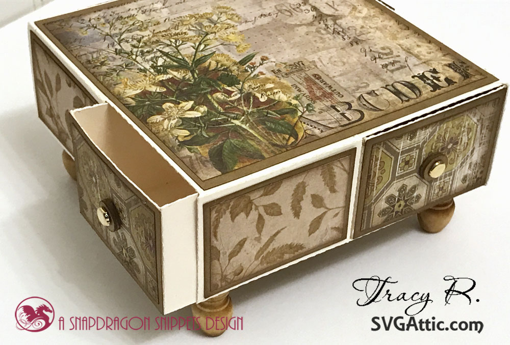 SVG Attic Blog: Four Drawer Box with Tracy