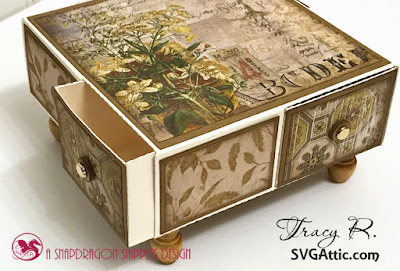 SVG Attic Blog: Four Drawer Box with Tracy