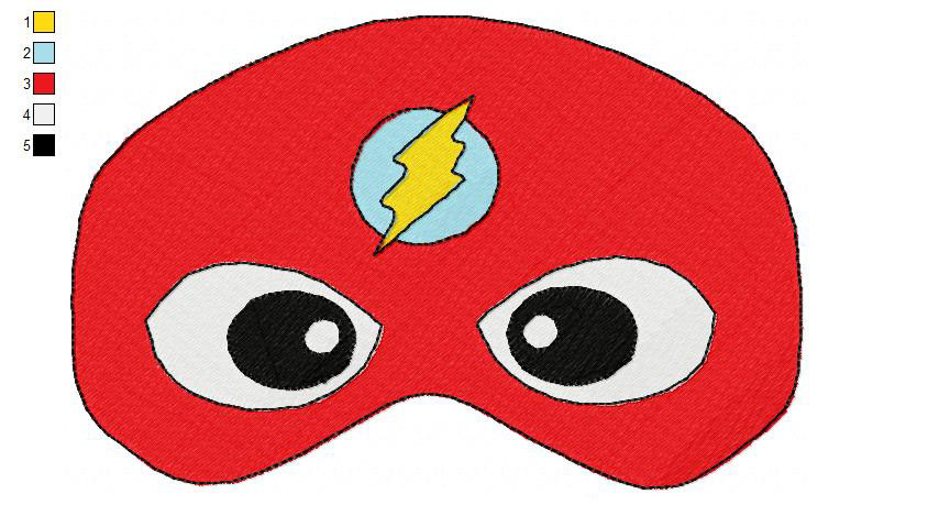 New Embroidery Design: Mask The Flash Embroidery Design