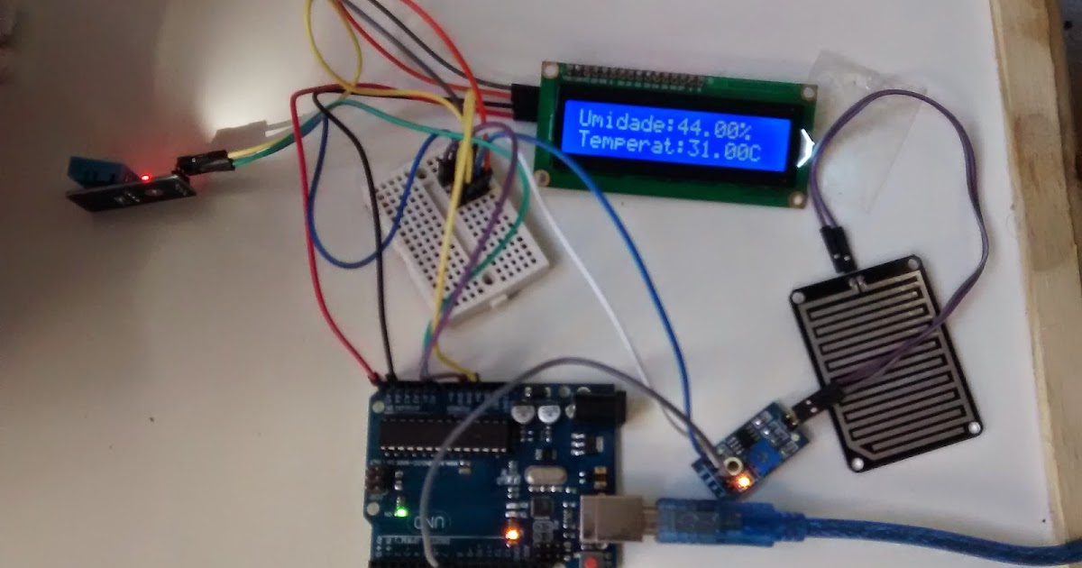Tutor dos Nerds: Mini estação meteorológica com LCD e Arduíno usando I2C
