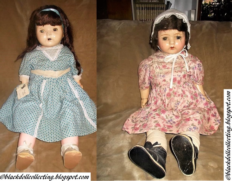 Black Doll Collecting: Two Circa 1899 Geman-made Composition Dolls