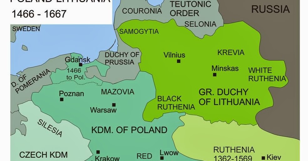 The Polish-Lithuanian Commonwealth 1466 - 1667
