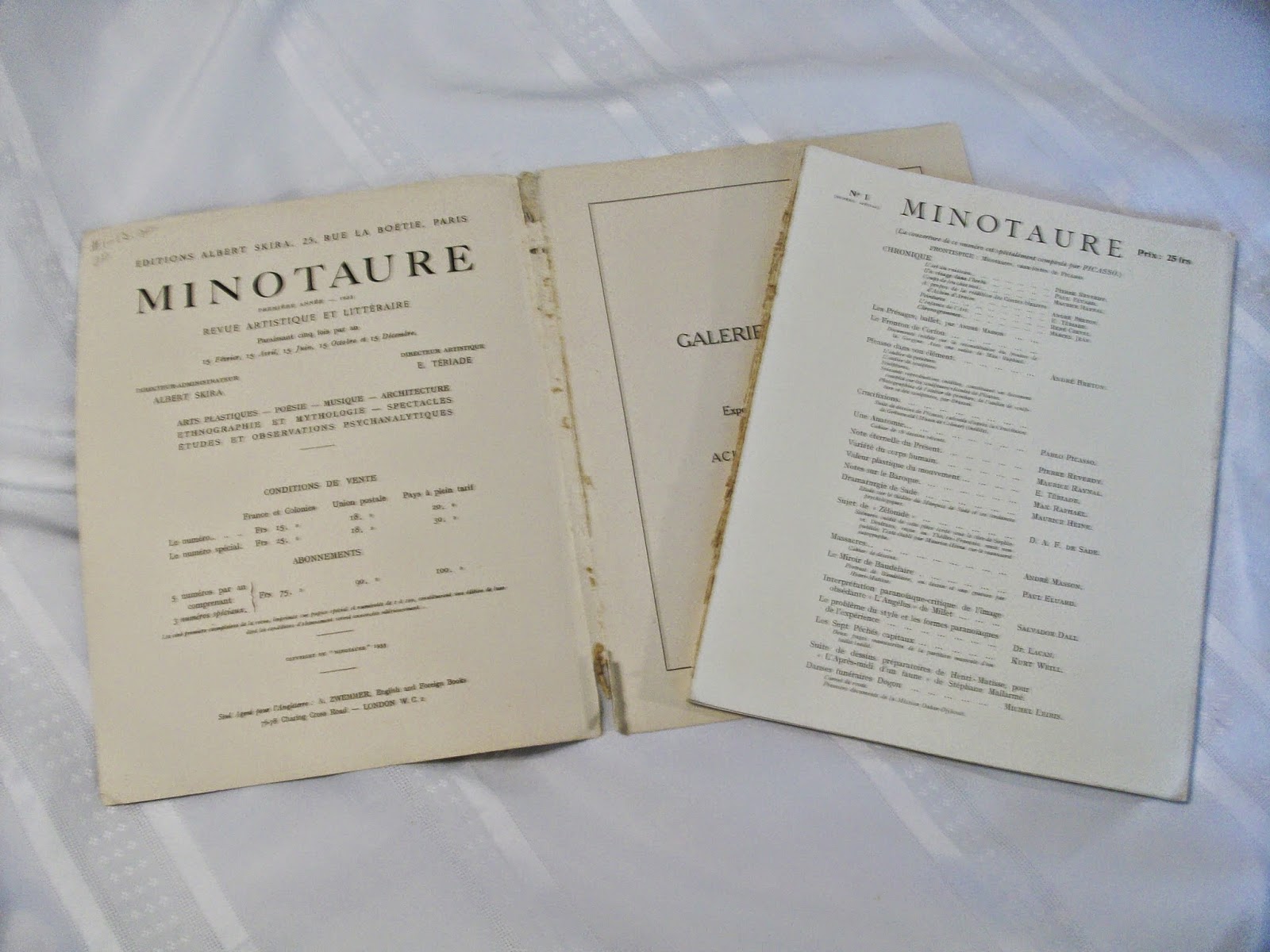 Minotaure Magazine Albert Skira 1933-39