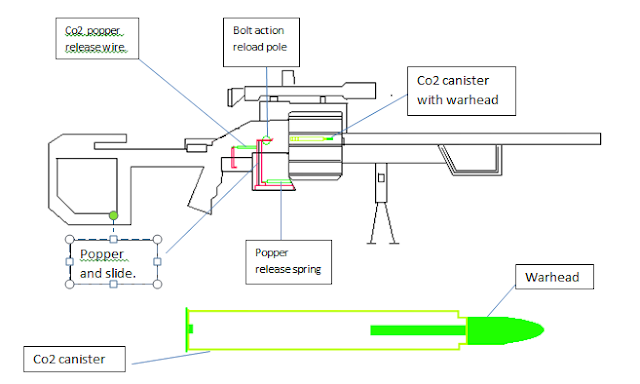 Isaiah@Carlton School: Co2 Powered Sniper Rifle