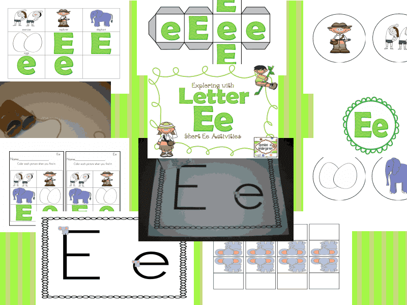 Sprinkles to Kindergarten!: Letter Ee Activities