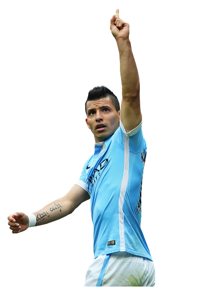 Renders Sergio Aguero 2015 - 2016 - Manchester City - Football Renders.