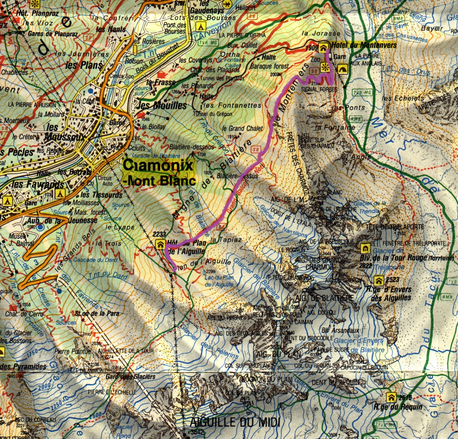 Grand Balcon Nord, de Plan de l’Aiguille a Montenvers (Alpes) – Con ...