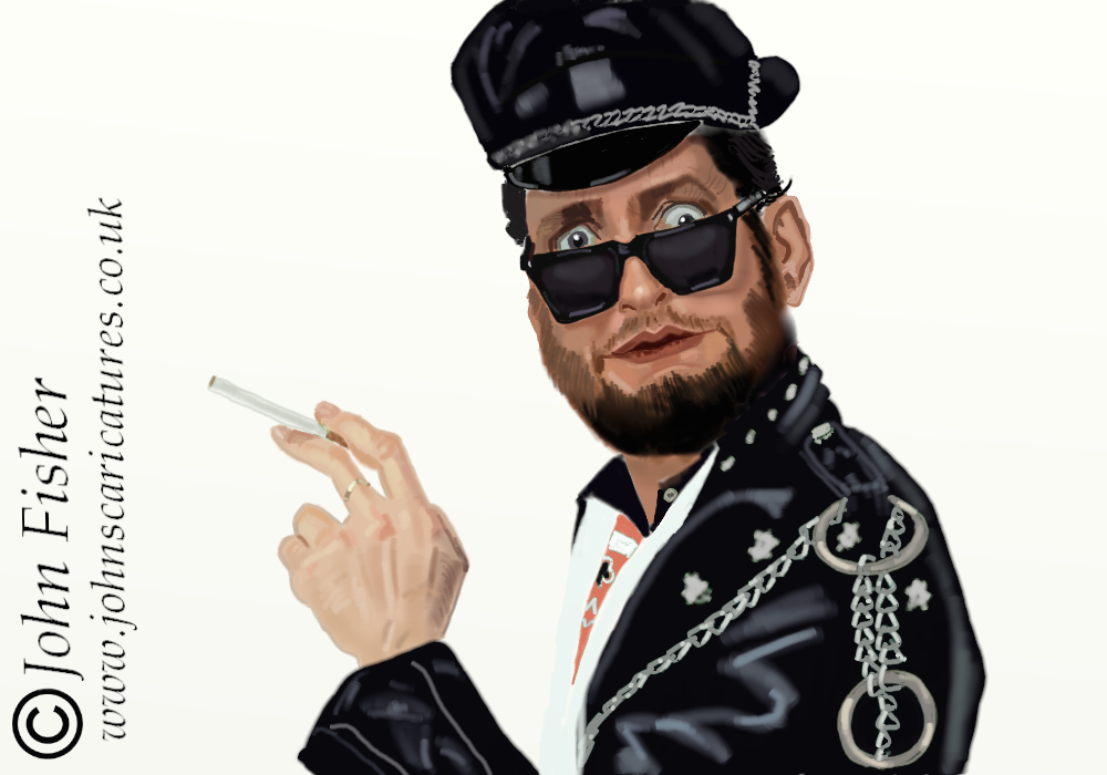 The Art of John Fisher: Kenny Everett as Sid Snot....