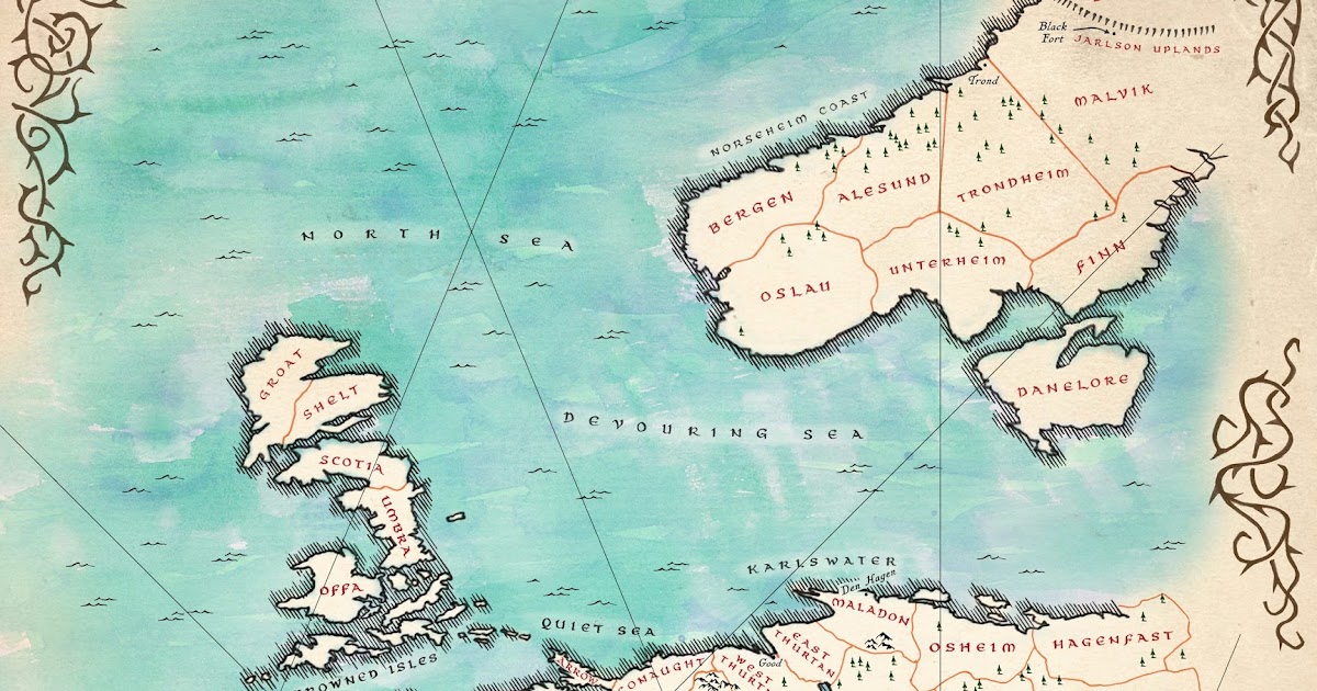 Mark Lawrence: Prince of Fools - The Map (Posh Version!)