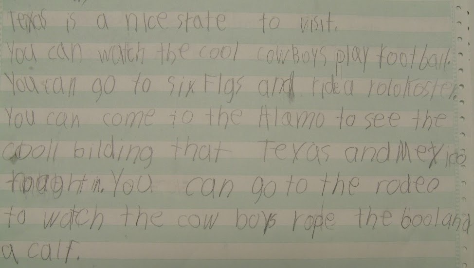 Writing with Picture Clues - Texas | First Grade Shenanigans