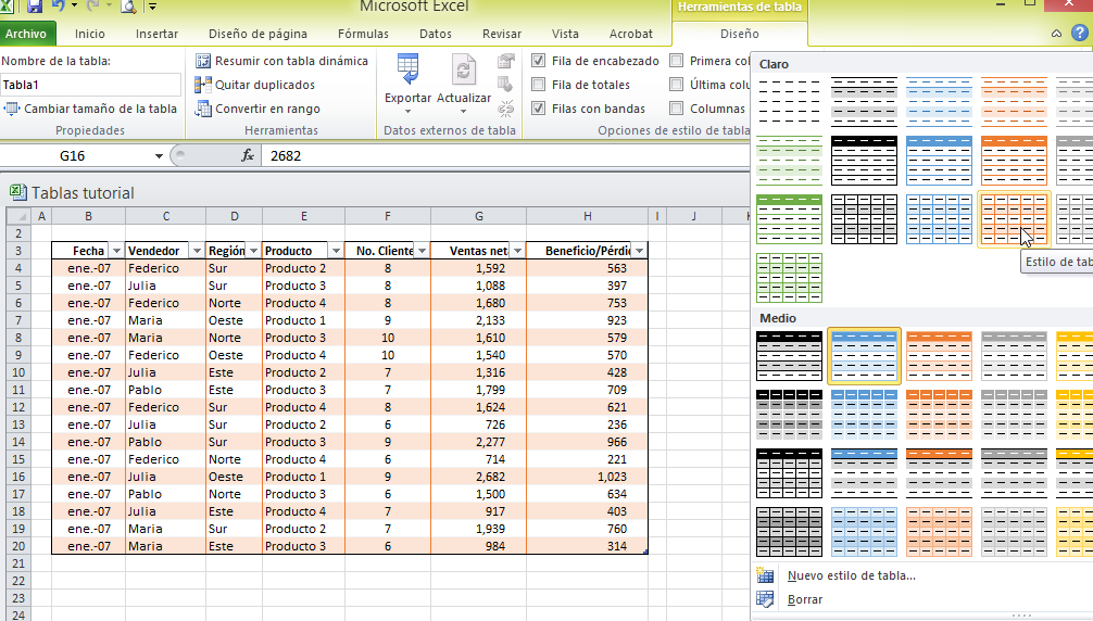 El sabio de Excel: Ventajas de usar una Tabla Parte 1