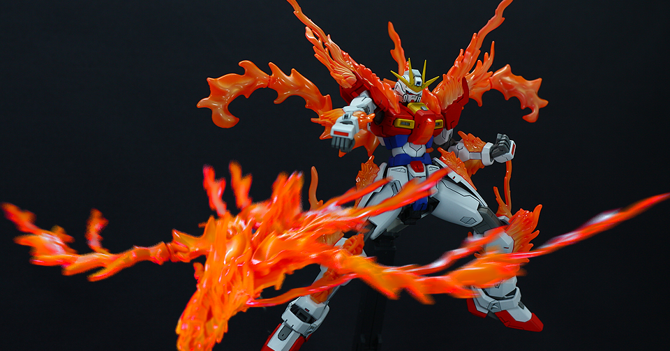 Custom Build: HGBF 1/144 Try Burning Gundam "Burning Burst Mode ...