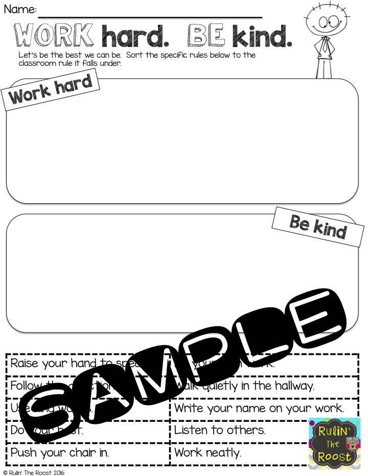 Rulin' The Roost: Classroom Rules--Keep it Simple!