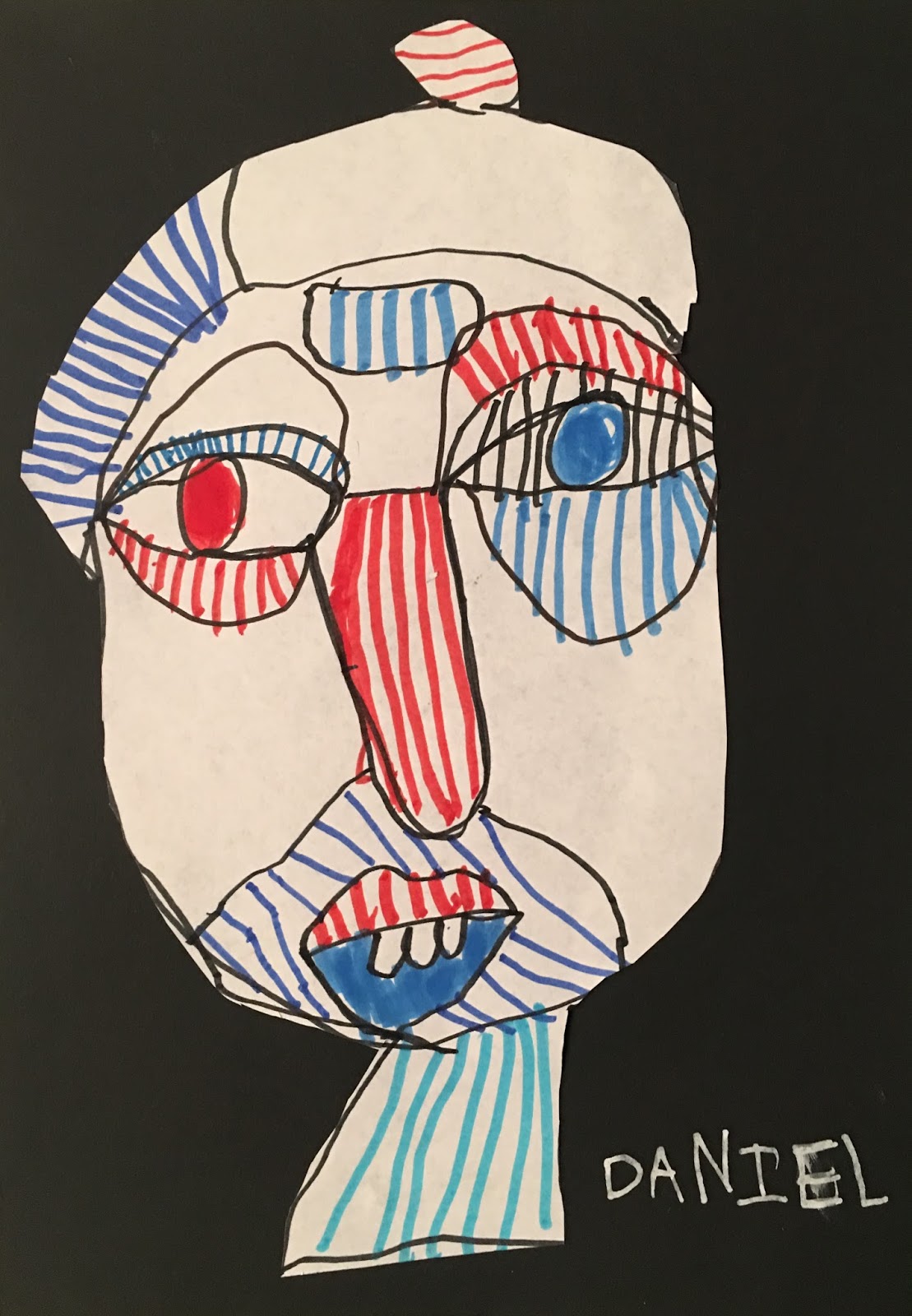 Art Room Britt: Jean DuBuffet Spontaneous Continuous Line Portrait Drawing