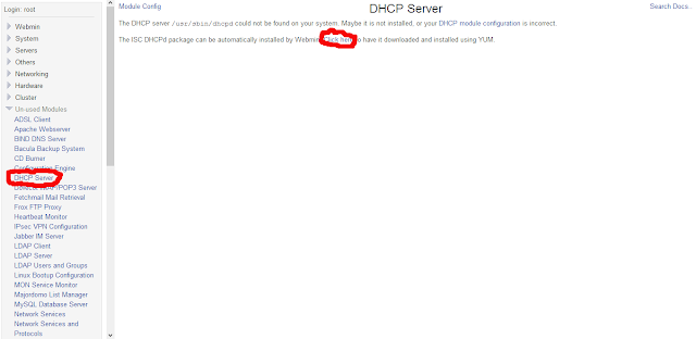 Como instalar un dhcp server con webmin ~ videoJuegos y Open Source
