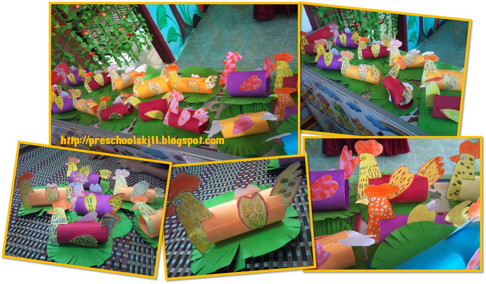 CIKGU EELA (IL) PRESCHOOLERS @ PCE: Craft Template Ayam Mengeram