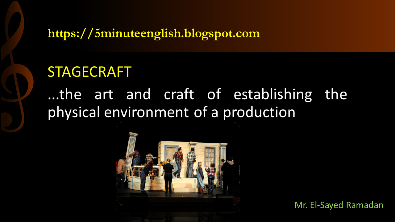 Elements of Drama : Stagecraft