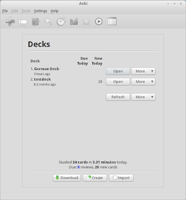 Tux Crazy!: Anki review : A very well-made flashcard program