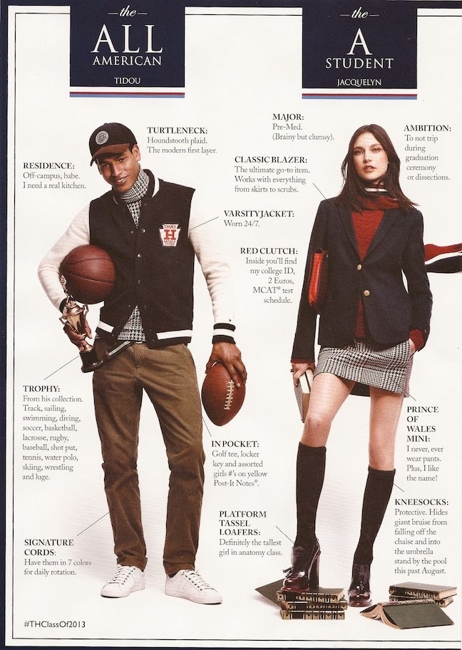 Twirling Clare: Tommy Hilfiger does the Preppy Handbook