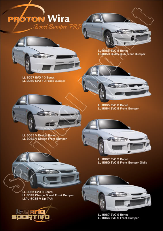 Streets Tuner: Proton Wira Bodykit