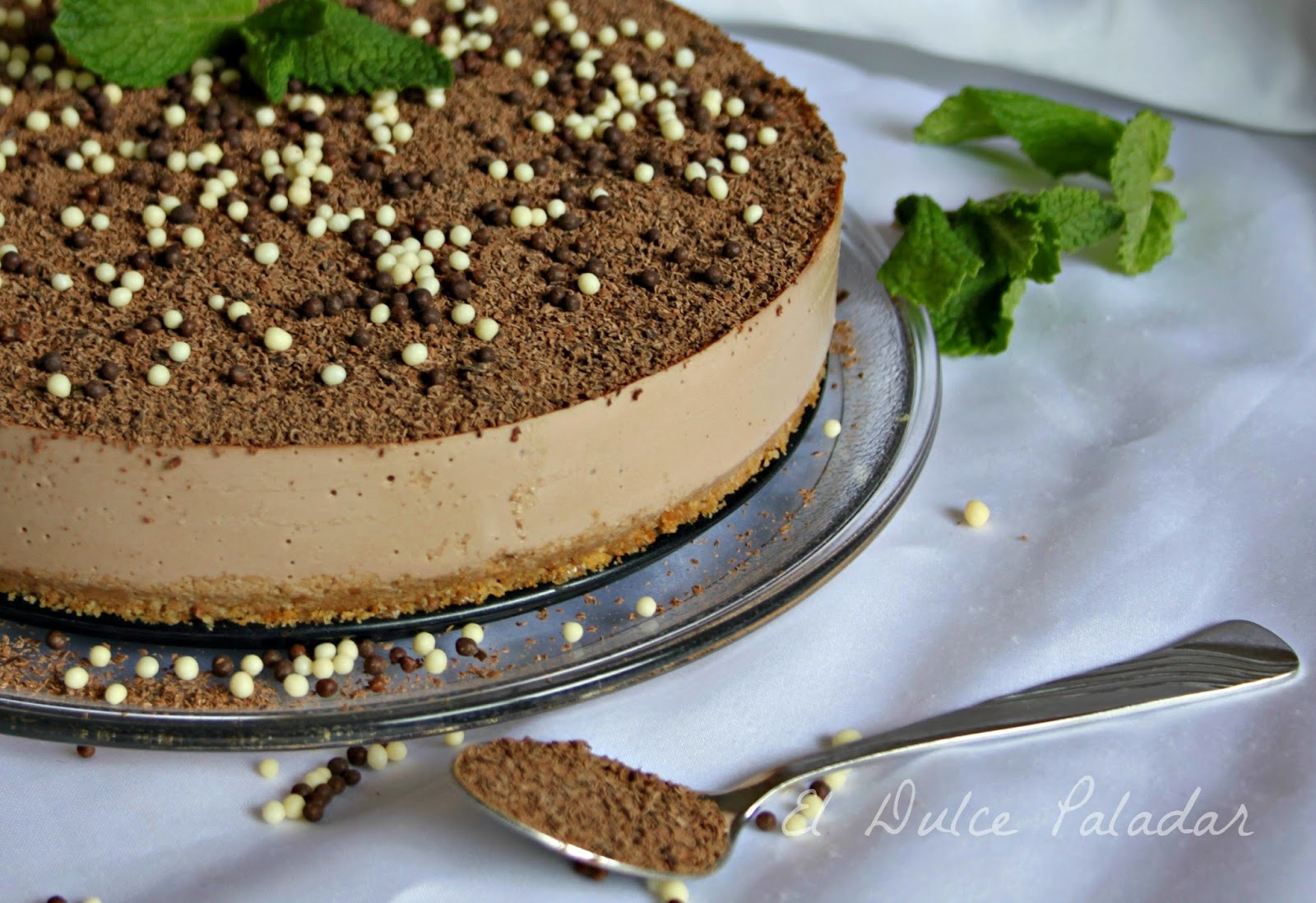 Tarta de queso de chocolate - El dulce paladar