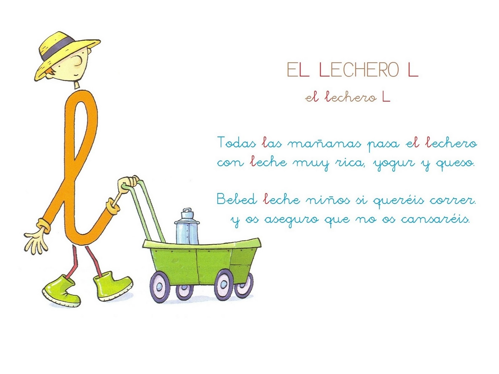 INFANTIL de GRACIA: EL LECHERO