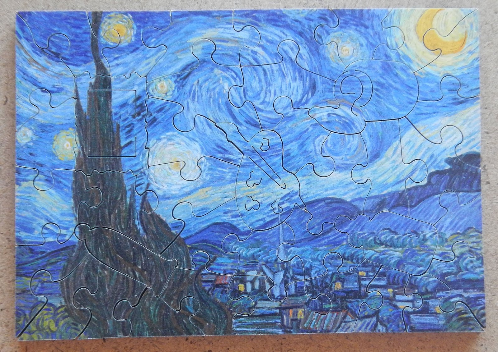 Jigsaw Puzzle Love: The Starry Night by Vincent Van Gogh