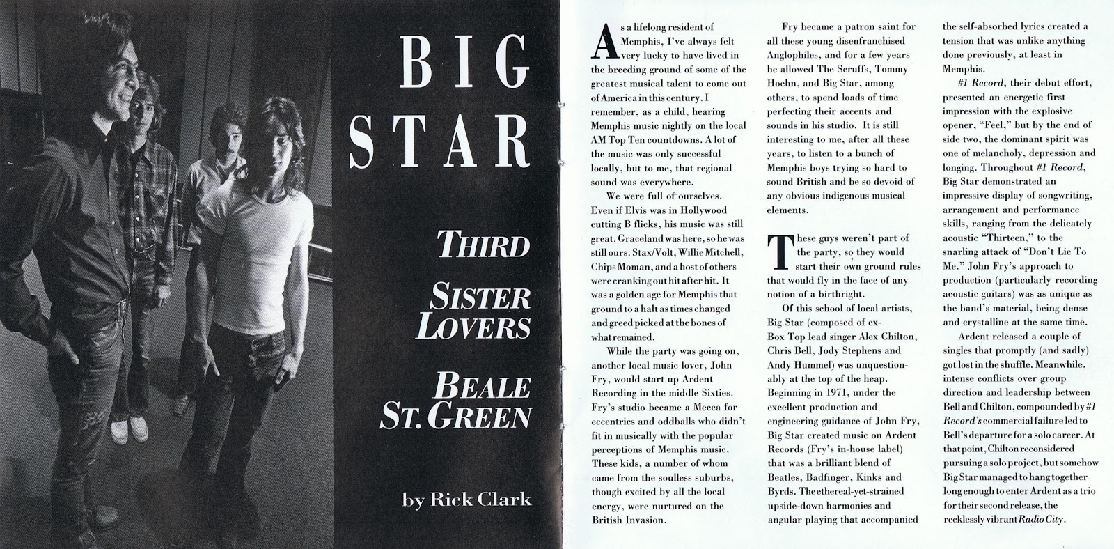 1978 Third / Sister Lovers - Big Star - Rockronología