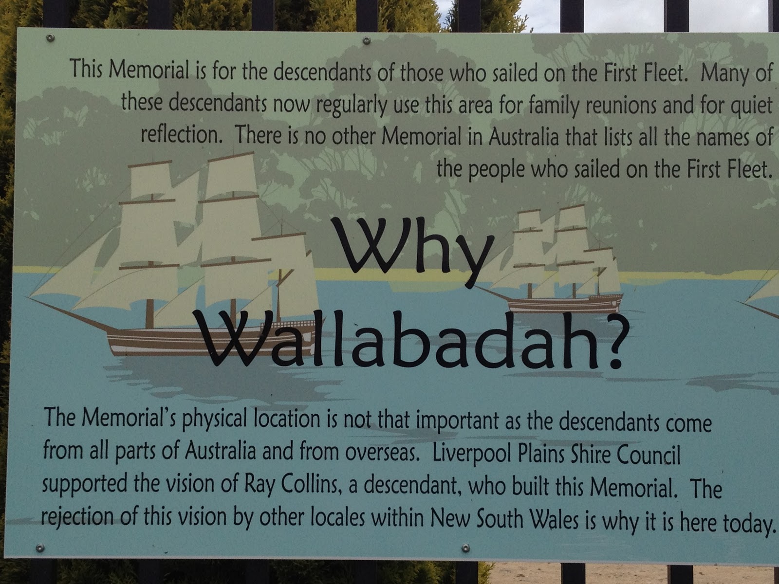 FamilyHistory4u: First Fleet Memorial Gardens - Wallabadah NSW