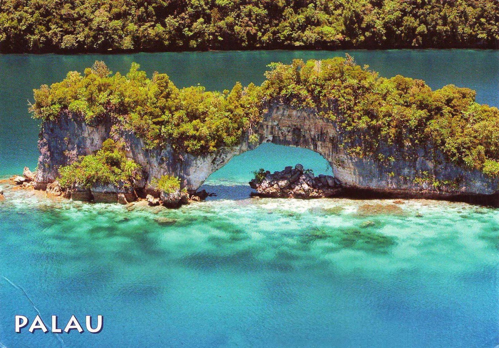 My World In (Written and Stamped) Postcards: [ PALAU ] Natural Arch ...