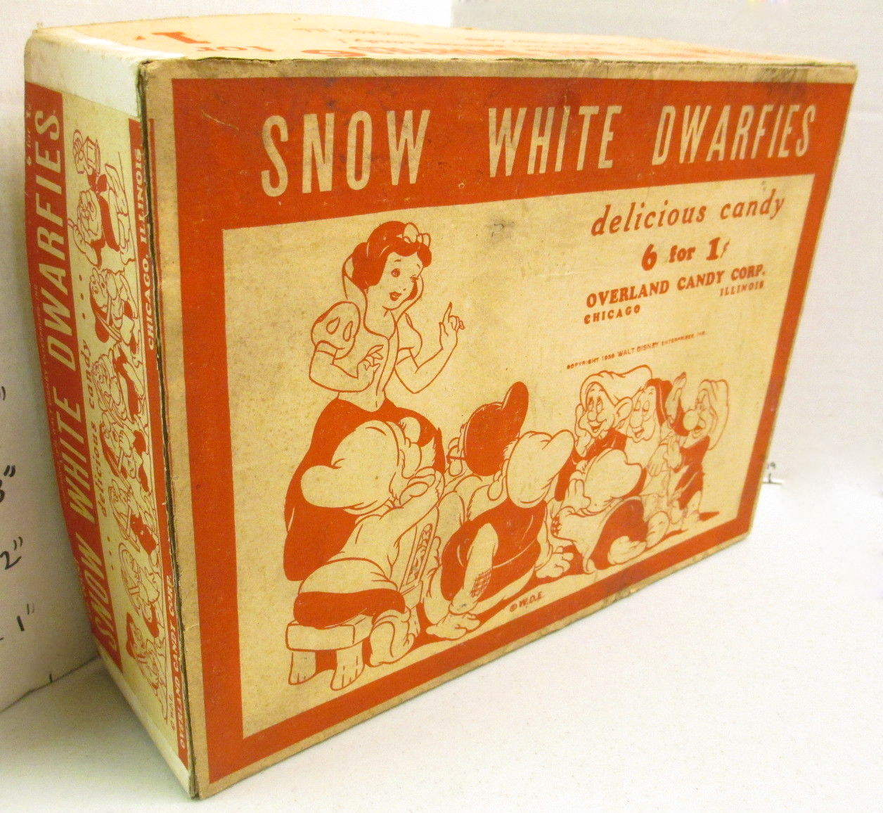 Filmic Light - Snow White Archive: 1938 "Snow White Dwarfies" Candy Box