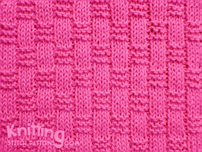 Basket Weave Ribbing stitch 🔅 Knitting Stitch Patterns