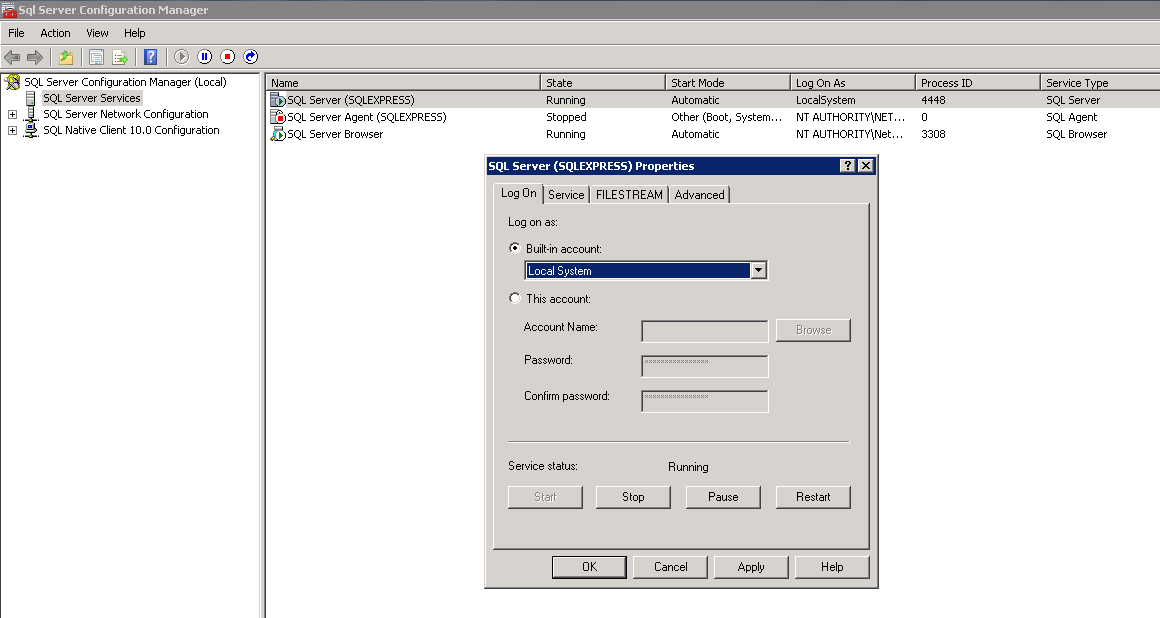 MSSQL Startup Error code 17058 MSSQL Startup Error code 17058