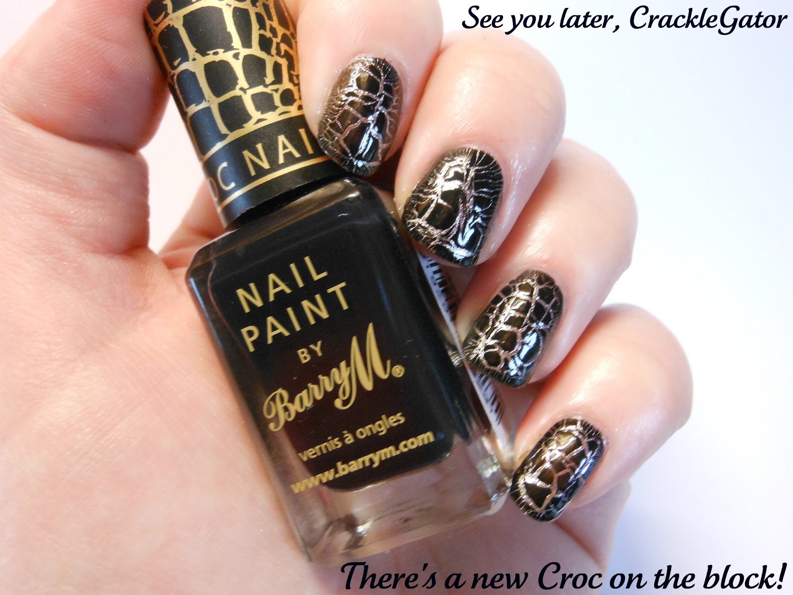 CherrySue, Doin' the Do: NOTD - Barry M's Croc Nail Effects