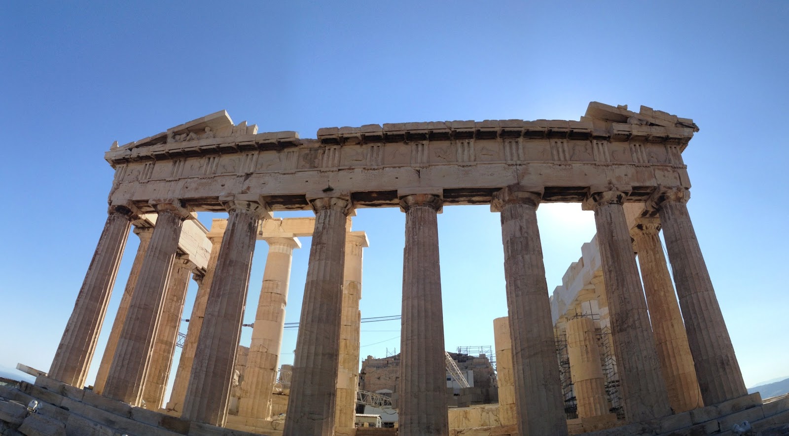 With Bekah, at the Acropolis