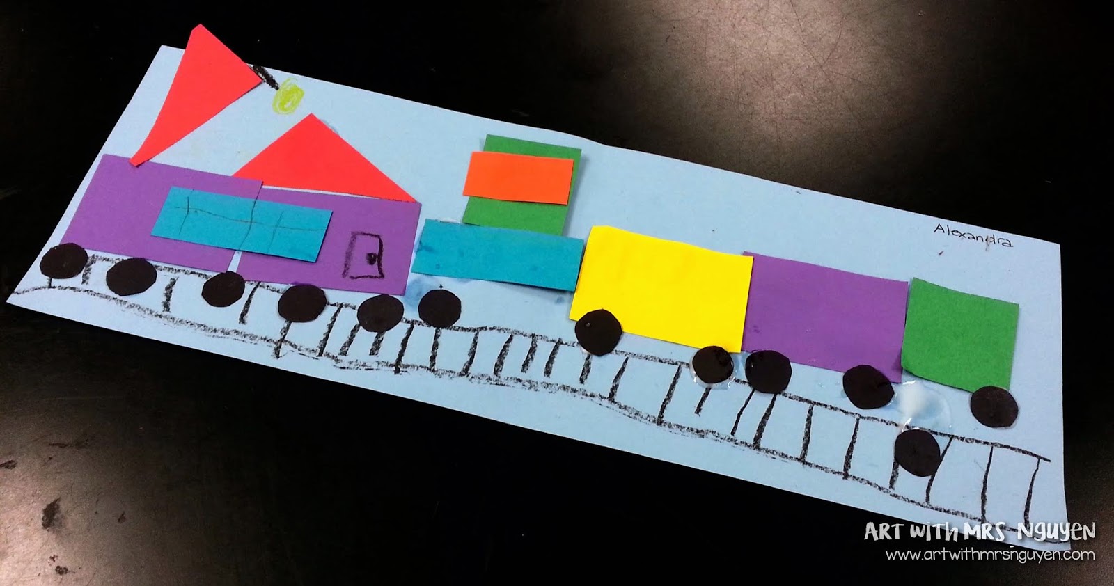 Shape Trains (K) | Art with Mrs. Nguyen