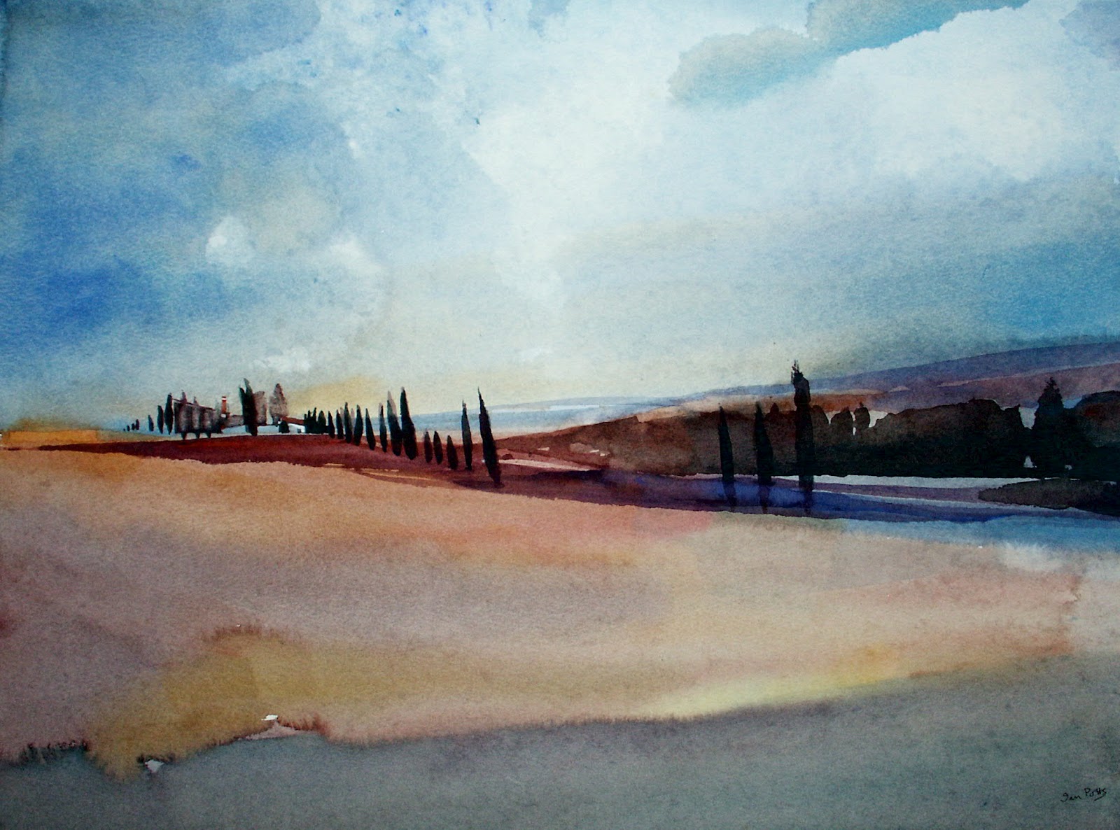 Ian Potts Artist: Tuscany marks part of the route of memory where we ...