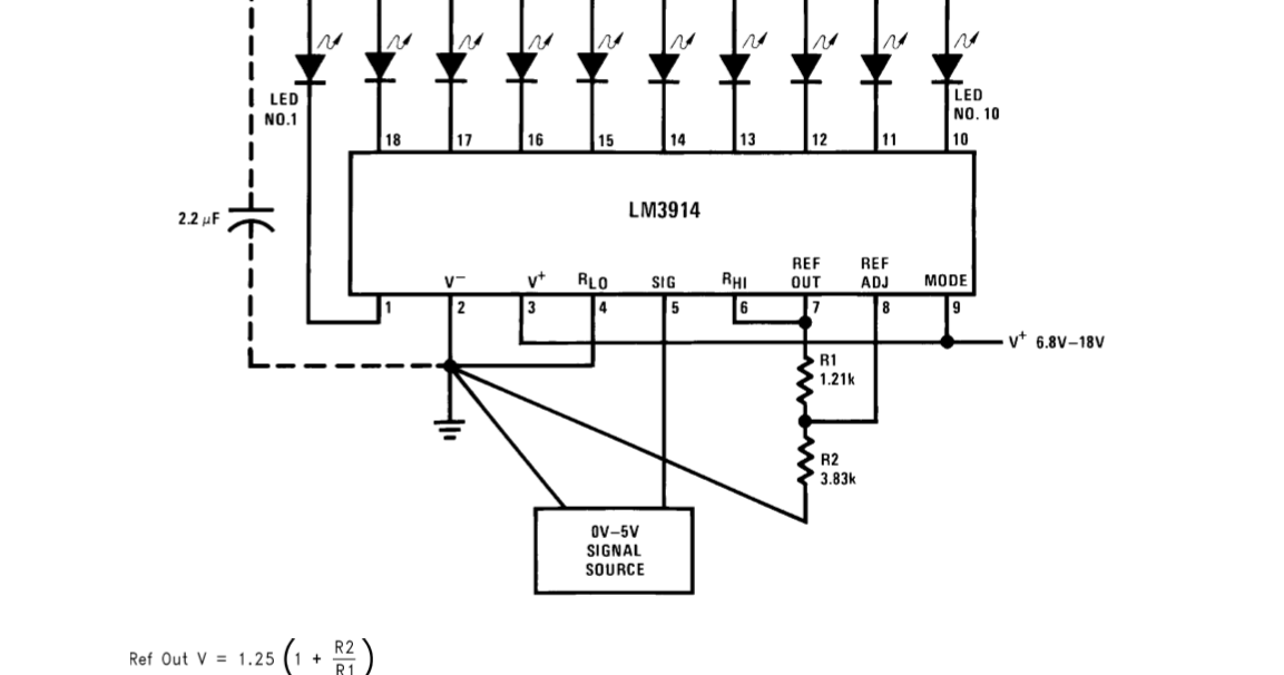 LM3914 Circuit for the mixer
