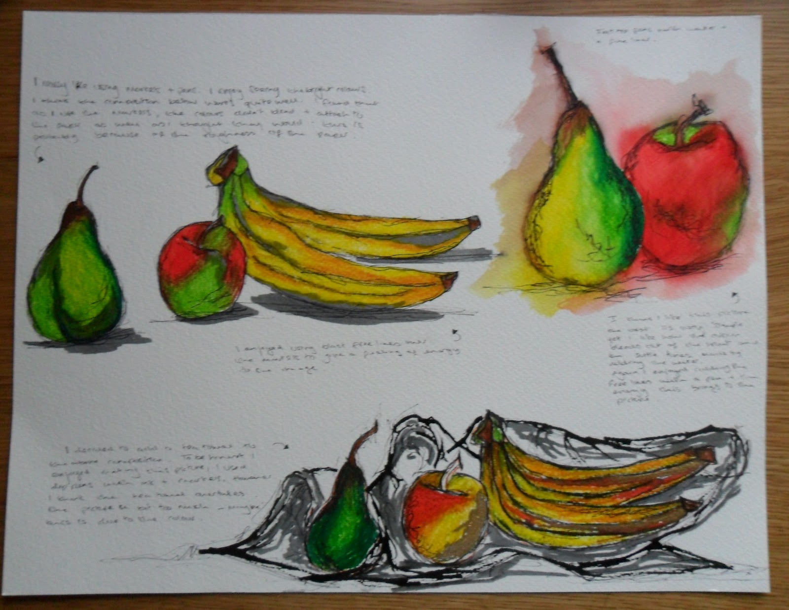 OCA: Salema's Drawing 1 Learning Log - Part Two: Drawing fruit and ...