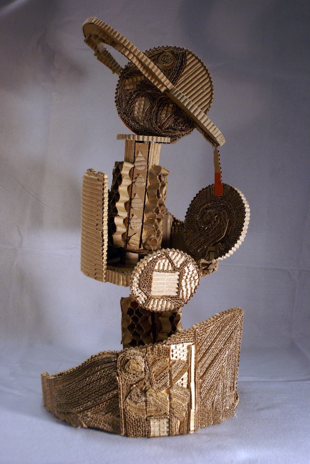 Art Now and Then: Planar Abstraction: Cardboard Sculpture!