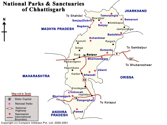 Academic: List of Important National Parks & Wildlife Sanctuaries of India