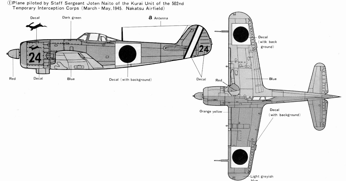 WildEagles: Nakajima Ki-84 "Hayate" (Frank) - Decals and markings pt. 3 ...