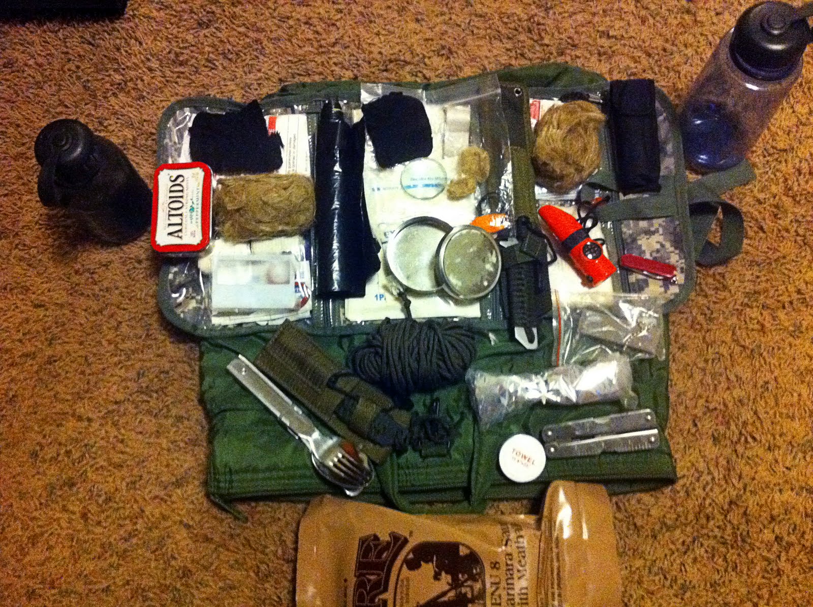Tin Can Survival: Survival Bag Inventory.