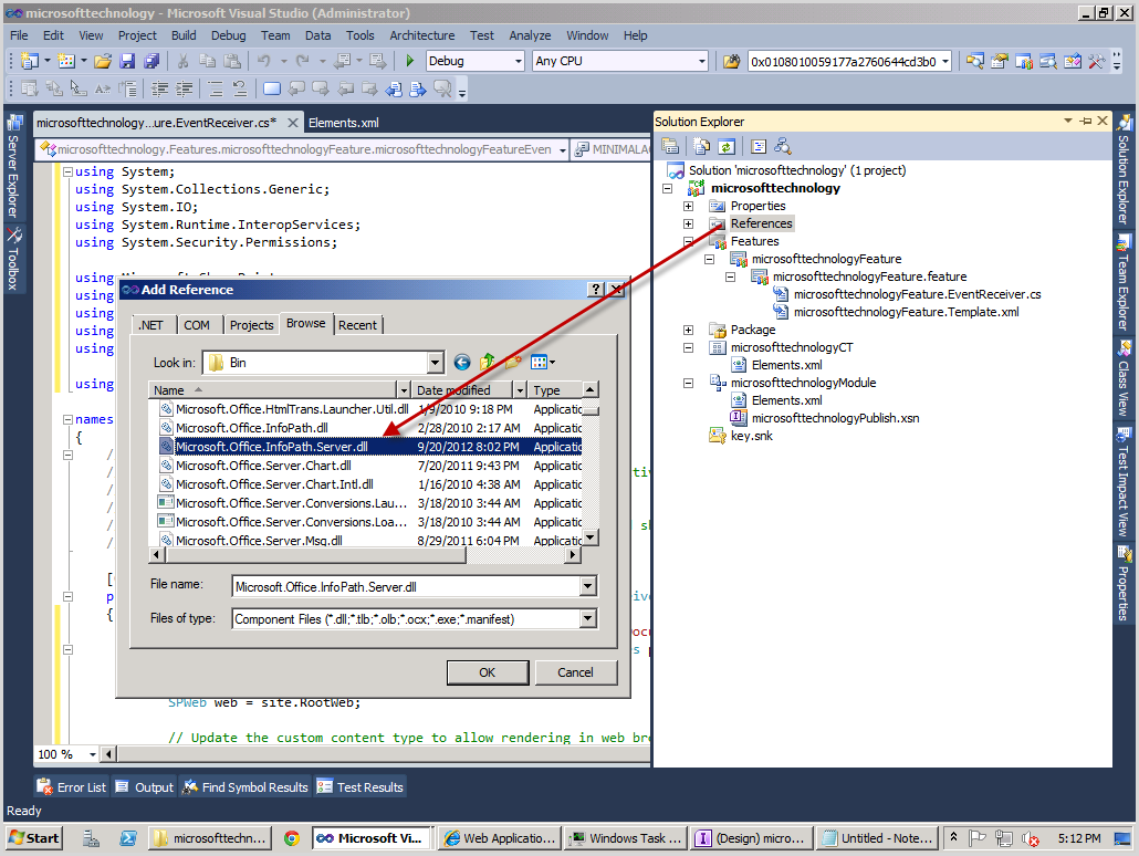 Deploy infopath form as content type when new form item