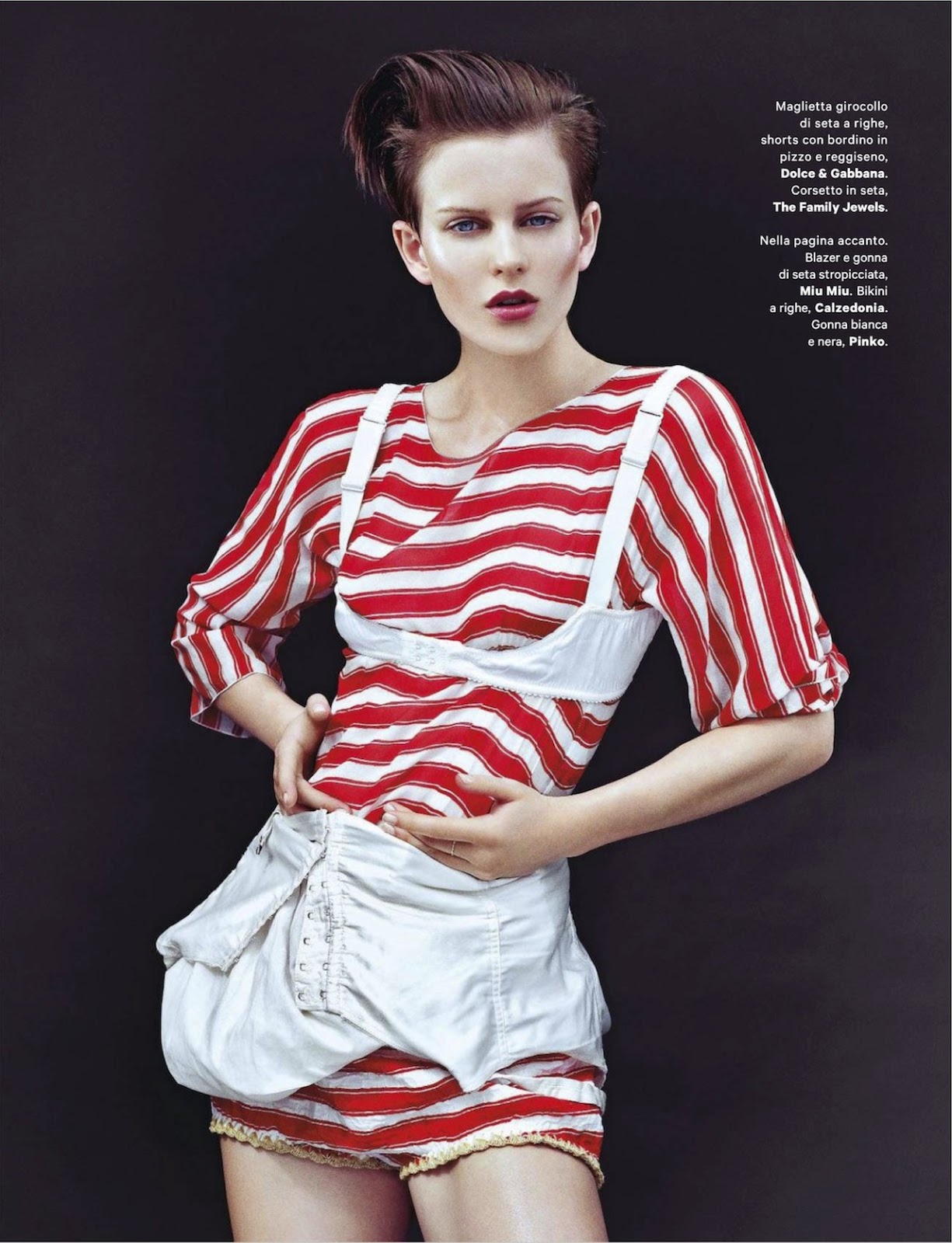 in prima linea: ellinore erichsen by christian anwander for amica july ...
